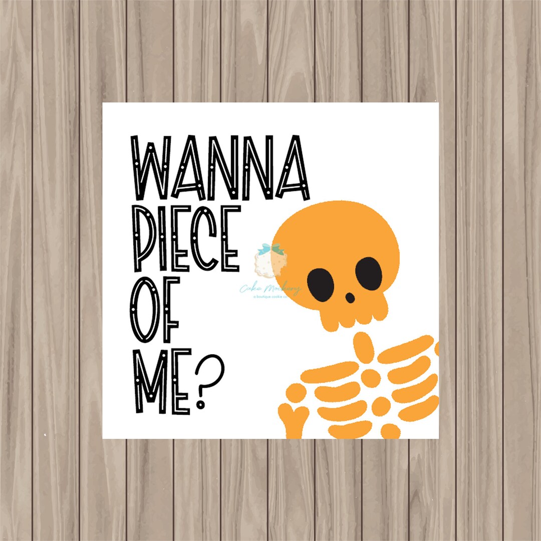 Printable Tag - Skeleton Gift Tag - 2" Square - Etsy