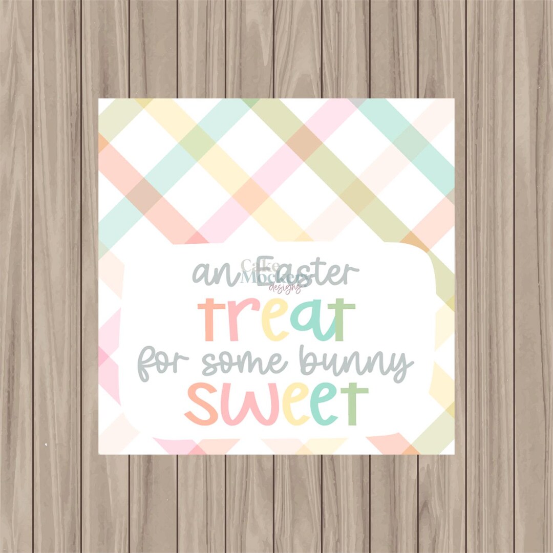 Printable Tag - Easter Treat for Somebunny Sweet - 2" Square - Etsy