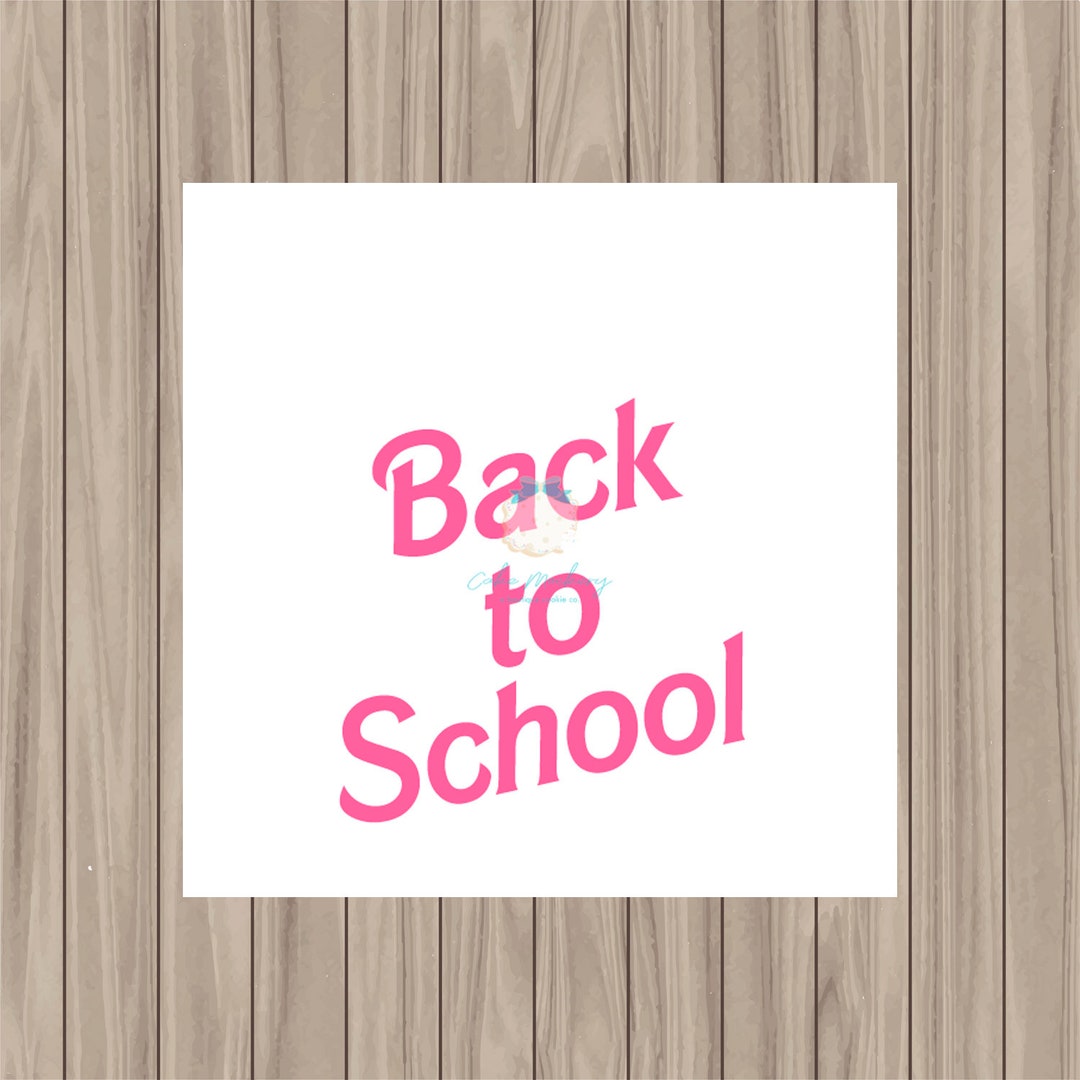 Printable Tag - Girlie Back to School - 2" Square - Etsy