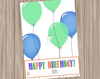 Party Hat Cookie Card Printable, 3.5x5, Smiley Face Birthday Cookies ...