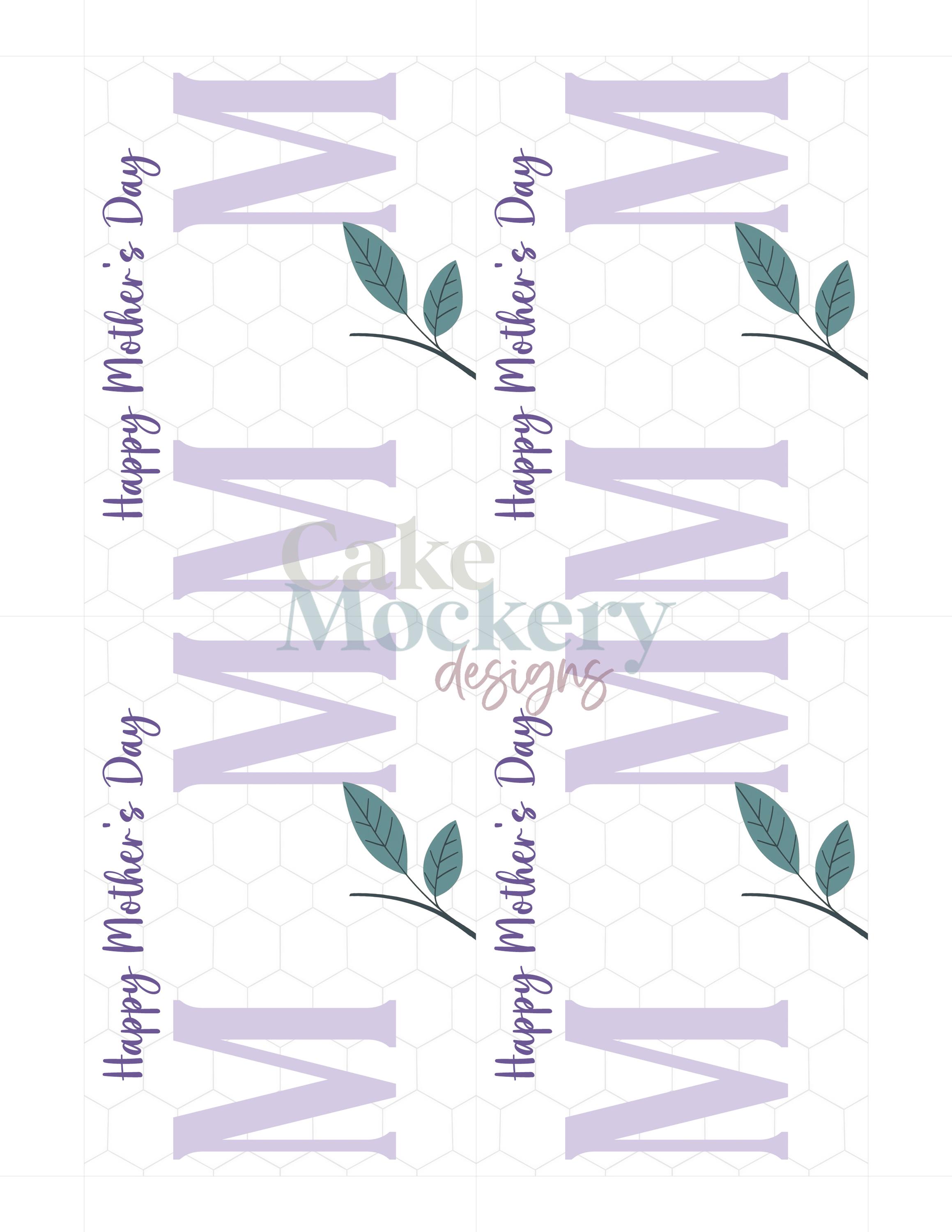 Printable Cookie Card - Happy Mother's Day MOM - 3.5"x5" - Etsy