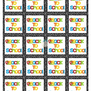 Printable Tag - Back to School - 2" Square - Etsy