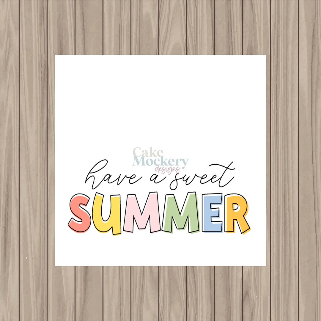 Printable Tag - Have a Sweet Summer - 2" Square - Etsy