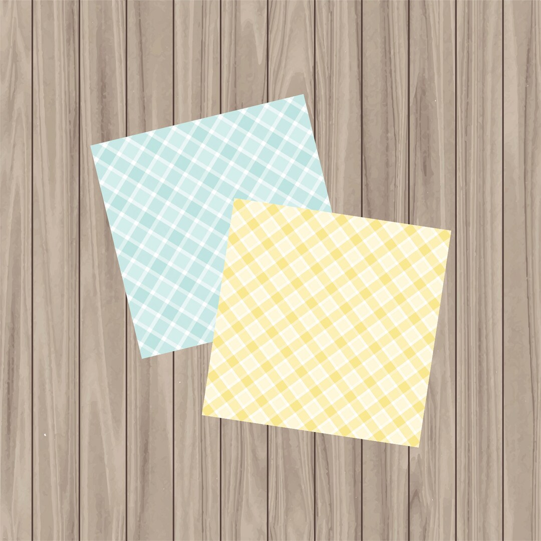 Pre-printed PHYSICAL Reversible Box Backer - Pastel Yellow and Teal ...