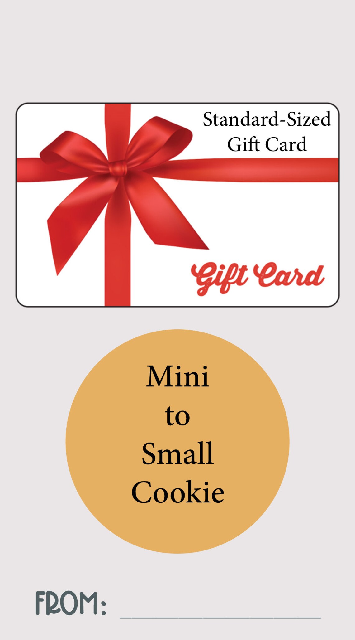 Printable Cookie Card happy Holidays Amazon - Etsy