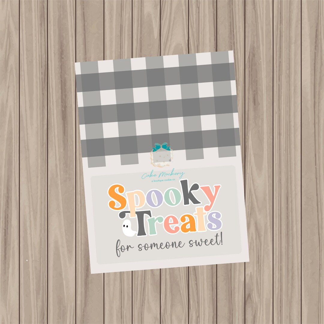 Printable Bag Topper - Spooky Treats for Someone Sweet - 3" Wide X 4 ...