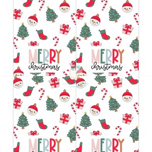 Printable Cookie Card - Merry Christmas - 3.5"x5" - Etsy