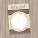 Printable Cookie Card - Let's Eat (plate) - 3.5"x5" - Etsy