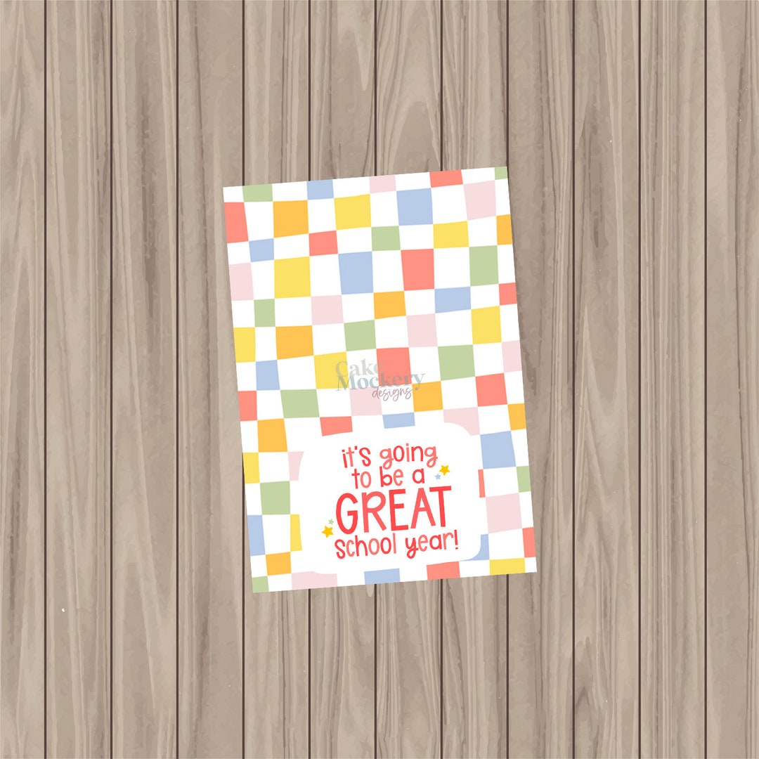 Printable Cookie Card - Going to Be a GREAT School Year - 3.5"x5" - Etsy