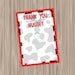 Printable Cookie Card - Thank You for Teaching Our Little Nugget - 3.5 ...