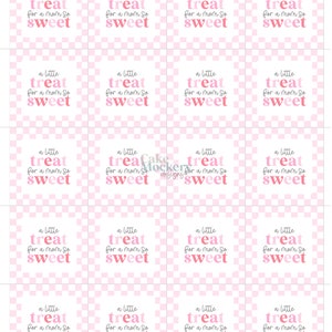 Printable Tag - A Treat for a Mom so Sweet - 2" Square - Etsy