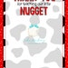 Printable Cookie Card - Thank You for Teaching Our Little Nugget - 3.5 ...