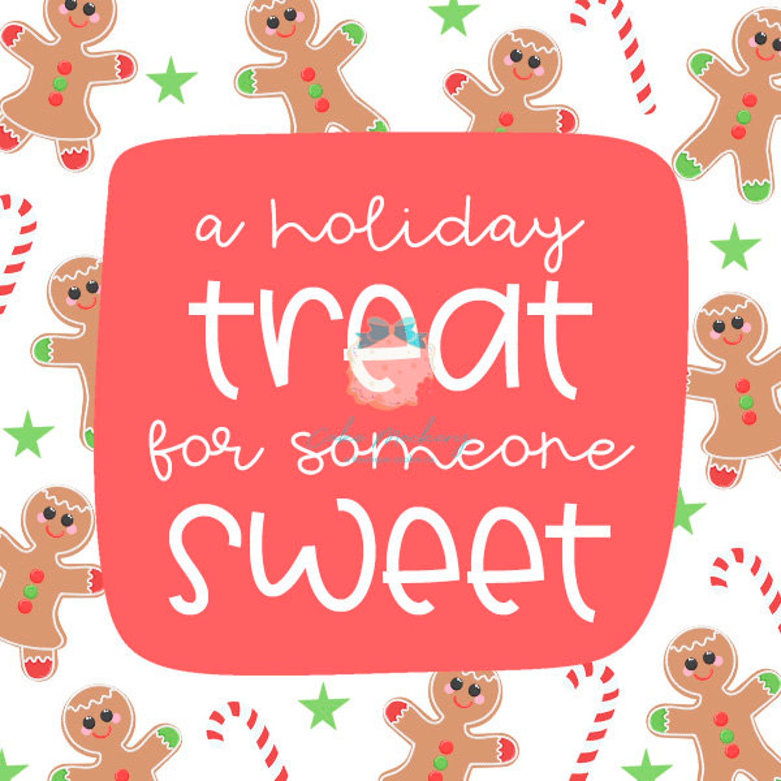 Printable Tag A Holiday Treat for Someone Sweet 2 - Etsy