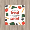 Printable Tag Berry Best Teacher 2 Square - Etsy
