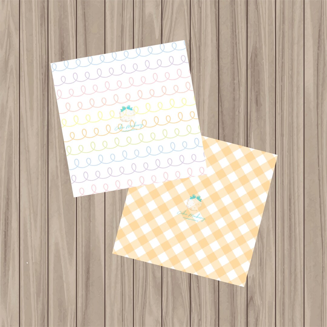 Pre-printed PHYSICAL Reversible Box Backer - Pastel Spring Loops ...