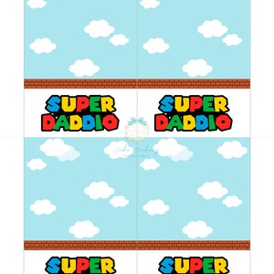 Printable Cookie Card - Super Daddio - 3.5"x5" - Etsy