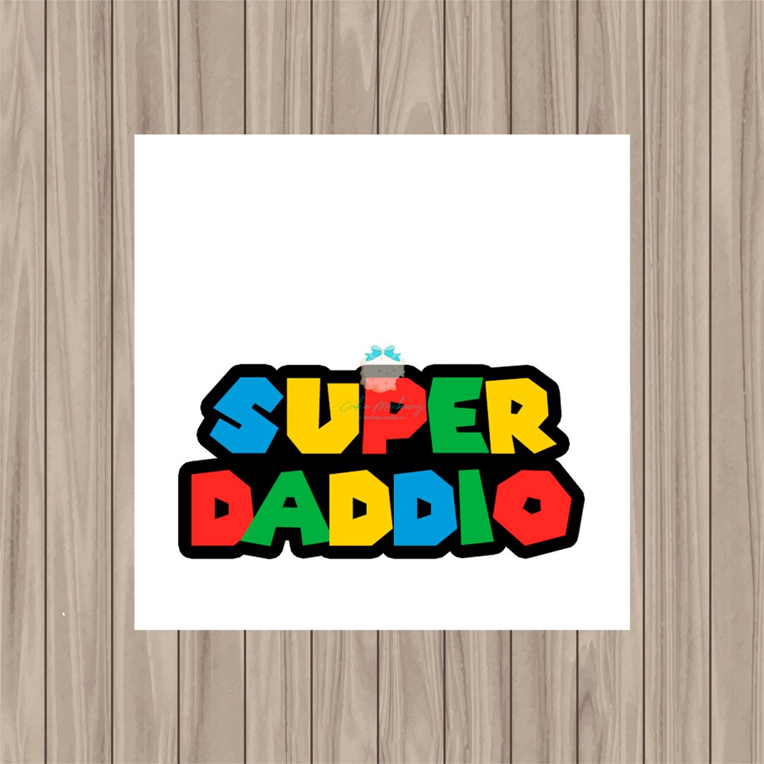Printable Tag - Super Daddio - 2" Square - Etsy