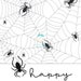 Printable Cookie Card - Spider Happy Halloween - 3.5"x5" - Etsy