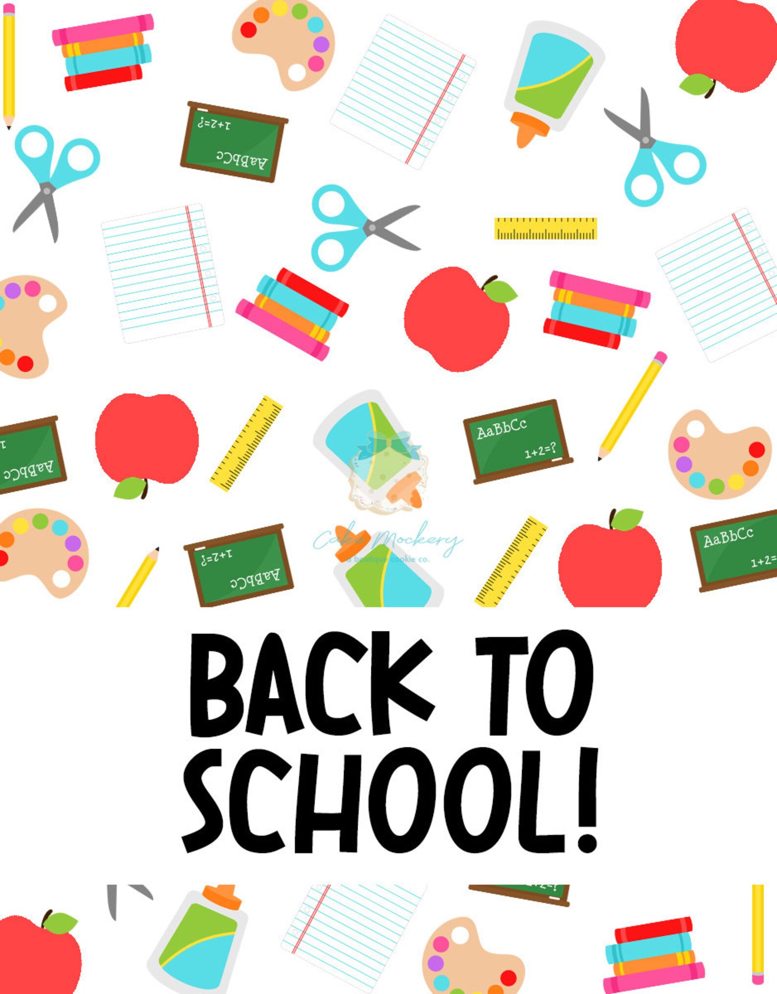 Printable Bag Topper Back to School 3 WIDE BAG - Etsy