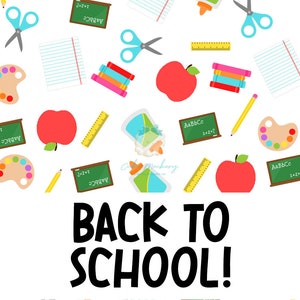 Printable Bag Topper - Back to School - 3" WIDE BAG - Etsy