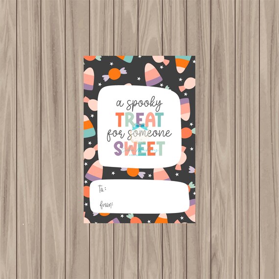 Printable Tag Spooky Treat for Someone Sweet - Etsy