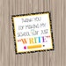 Printable Tag -thank You for Making My School Year Just WRITE - 2 ...