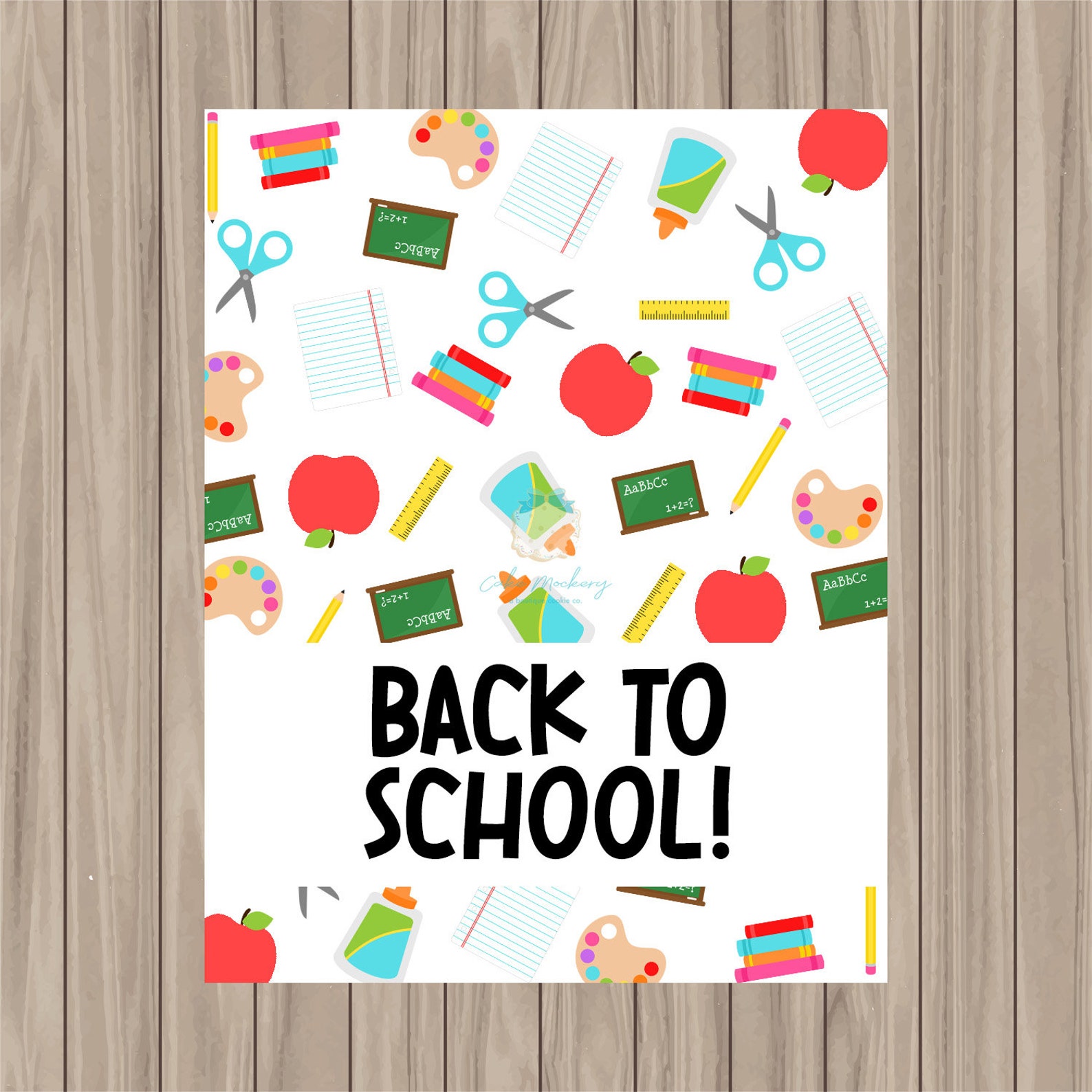 Printable Bag Topper - Back to School - 3" WIDE BAG - Etsy