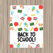 Printable Bag Topper - Back to School - 3" WIDE BAG - Etsy