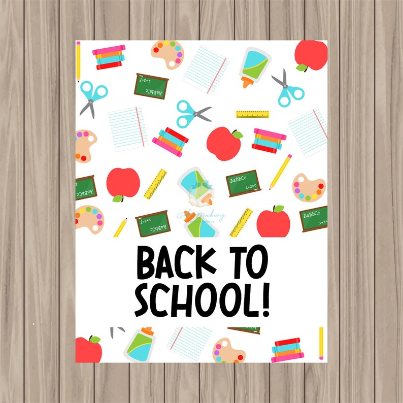 Printable Bag Topper Back to School 3 WIDE BAG - Etsy