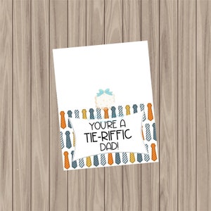 Tieriffic Dad Card - Etsy