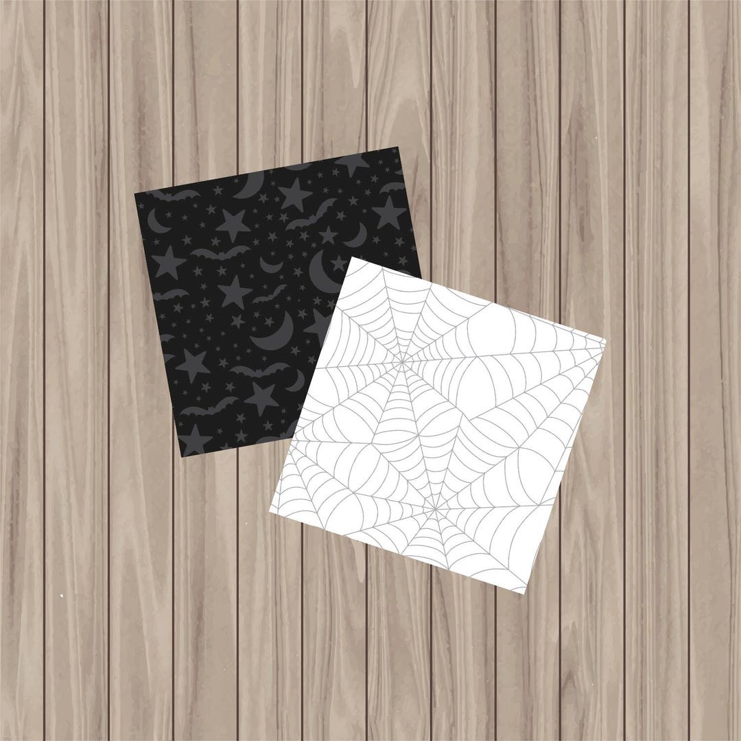 Pre-printed PHYSICAL Reversible Box Backer - Spiderweb and Scattered ...