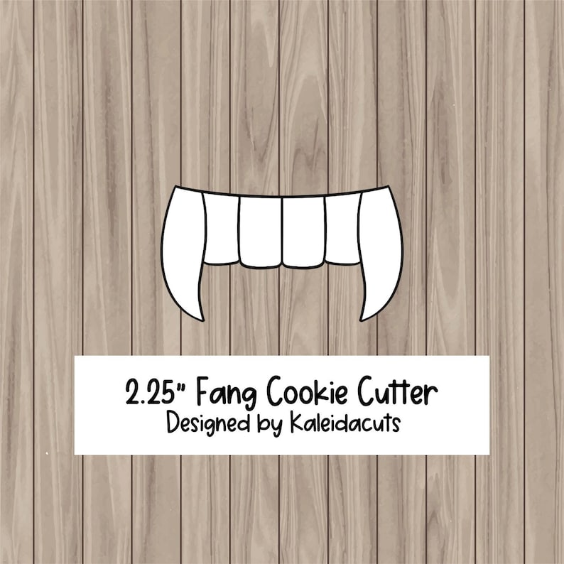Printed Die-cut Vampire Cookie Card - 5.5"x 5.25" - Etsy