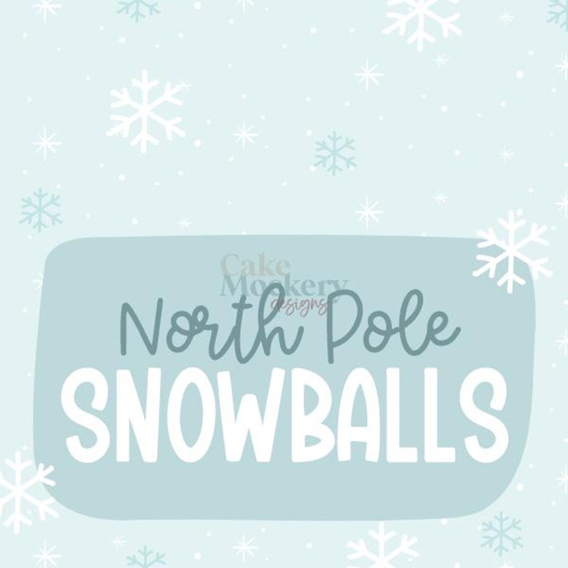 Printable Tag - North Pole Snowballs - 2" Square - Etsy