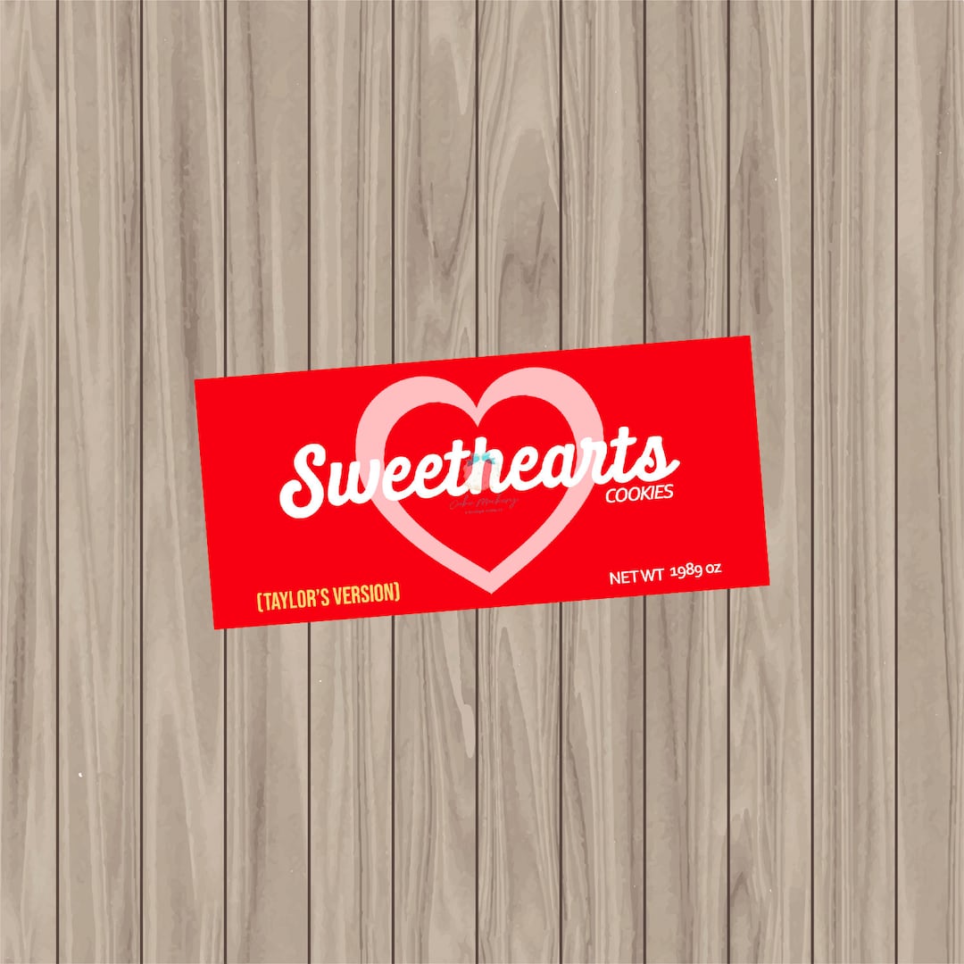 Printable Box Fronter - Taylor's Version Sweetheart Box Fronter - Sizes ...