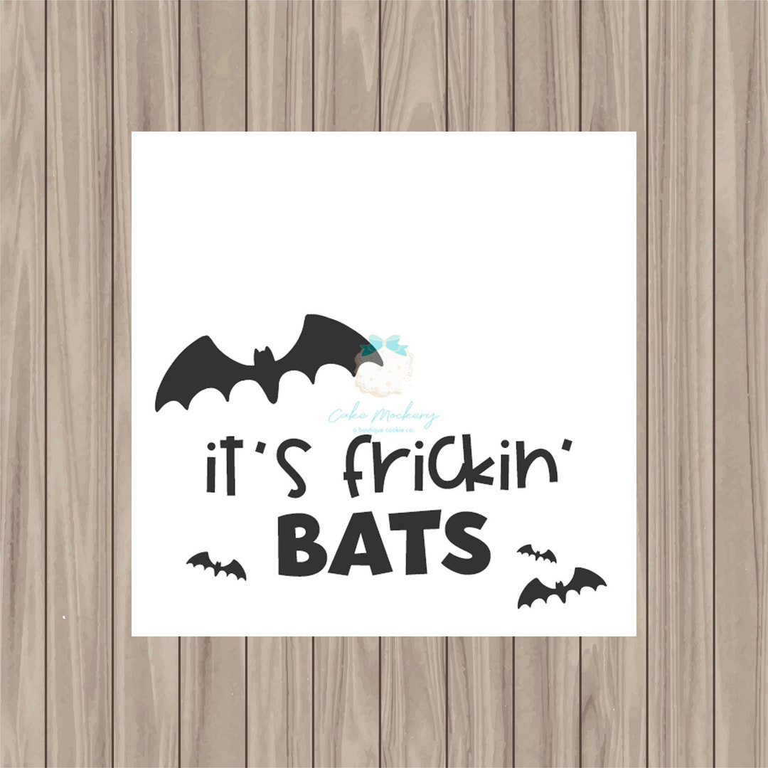 Printable Tag - It's Frickin' Bats - 2" Square - Etsy