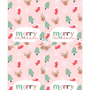 Printable Cookie Card - Merry Christmas - 3.5"x5" - Etsy