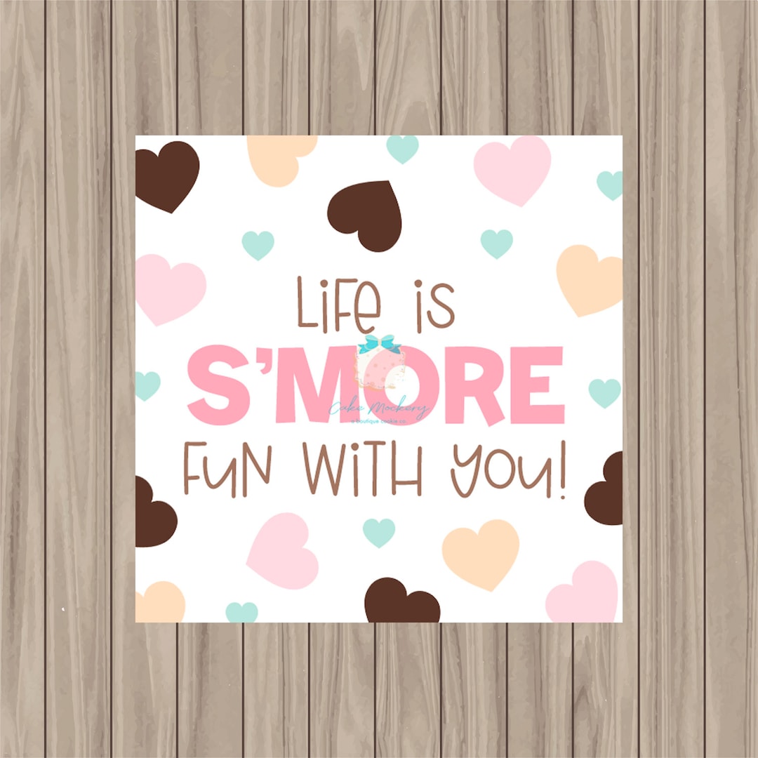 Printable Tag - S'more Fun With You - 2" Square - Etsy