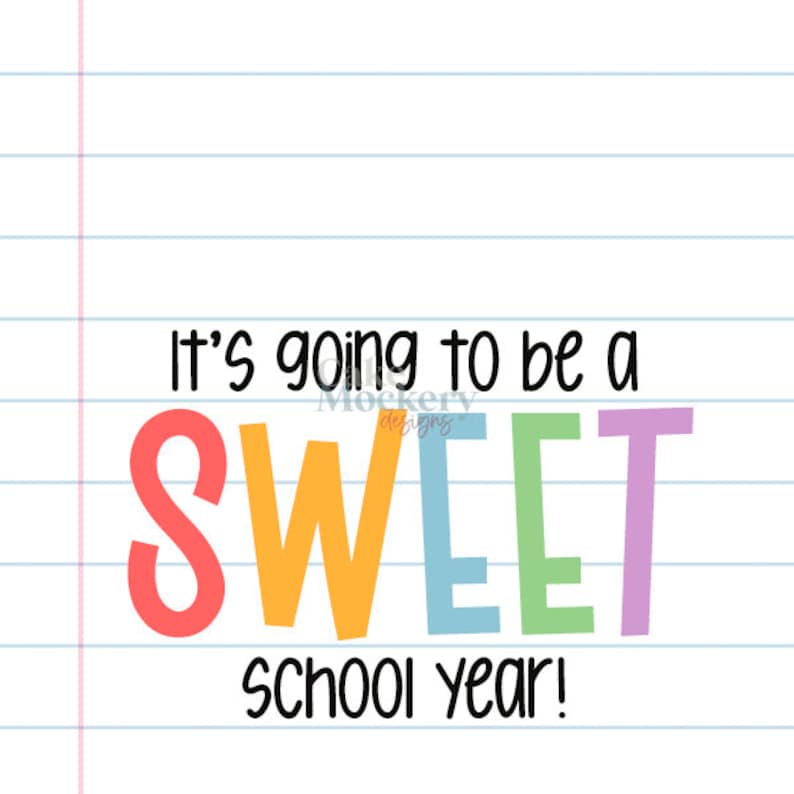 Printable Tag - Have a Sweet School Year - 2" Square - Etsy