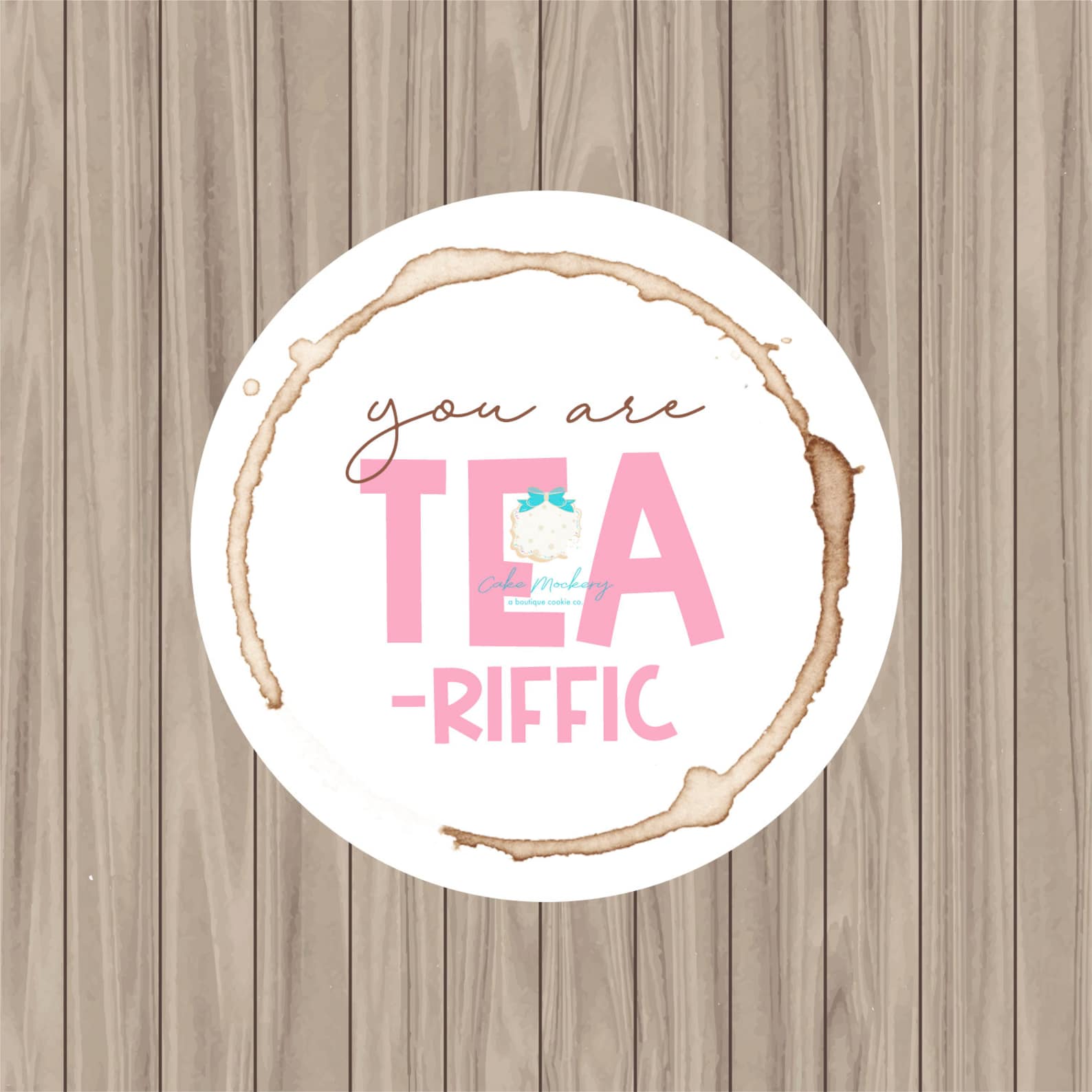 Printable Tag - You Are Tea-riffic - 2" Circle - Etsy