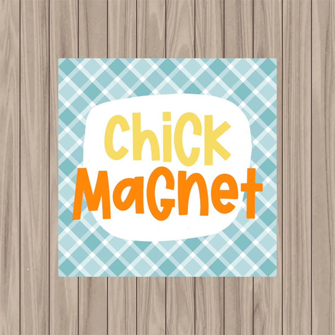 Printable Tag - Chick Magnet - 2" Square - Etsy