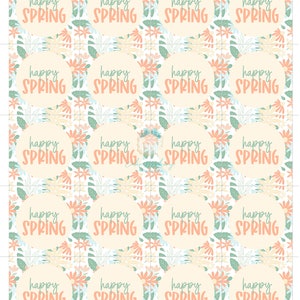 Printable Tag - Happy Spring- 2" Square - Etsy