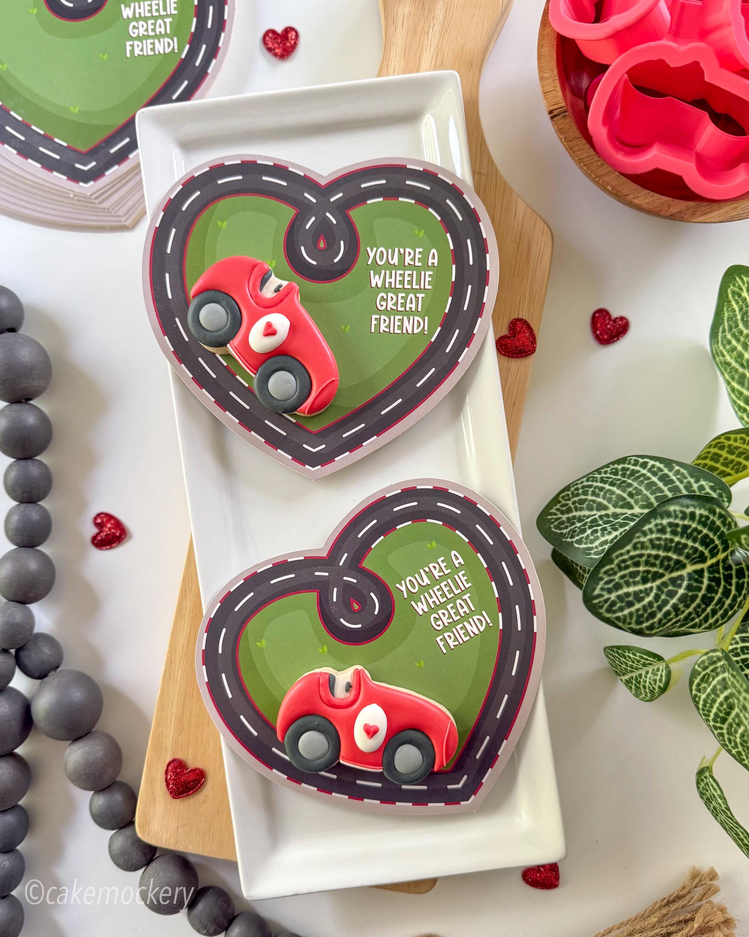 Printed Cookie Card - Race Track - 5.5"x5" - Etsy