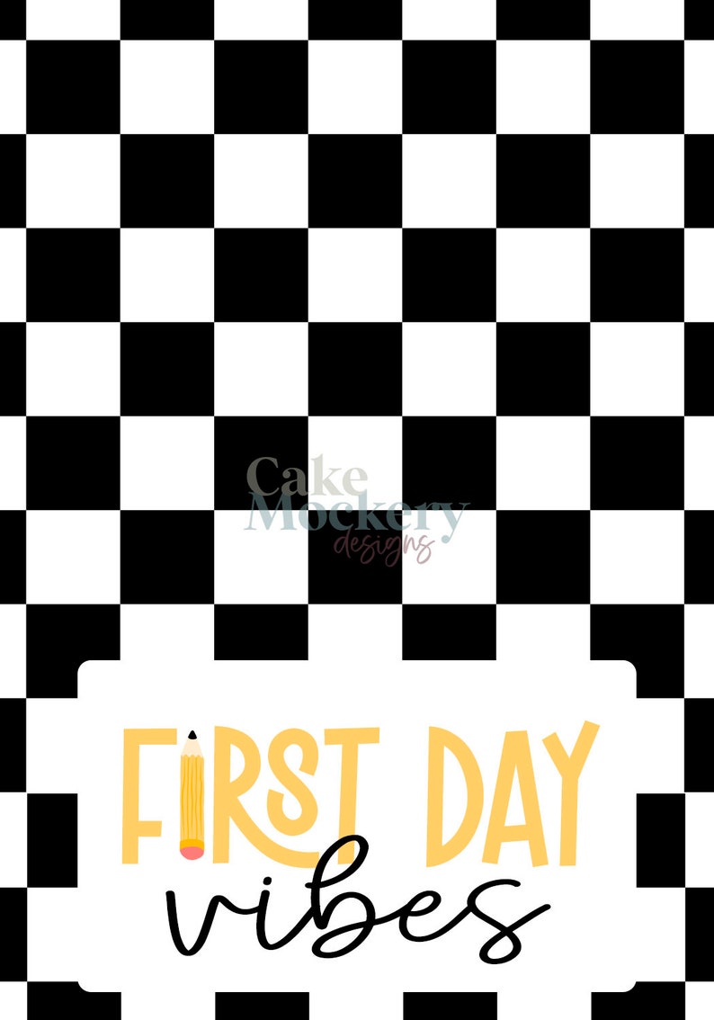 Printable Cookie Card - First Day Vibes - 3.5"x5" - Etsy