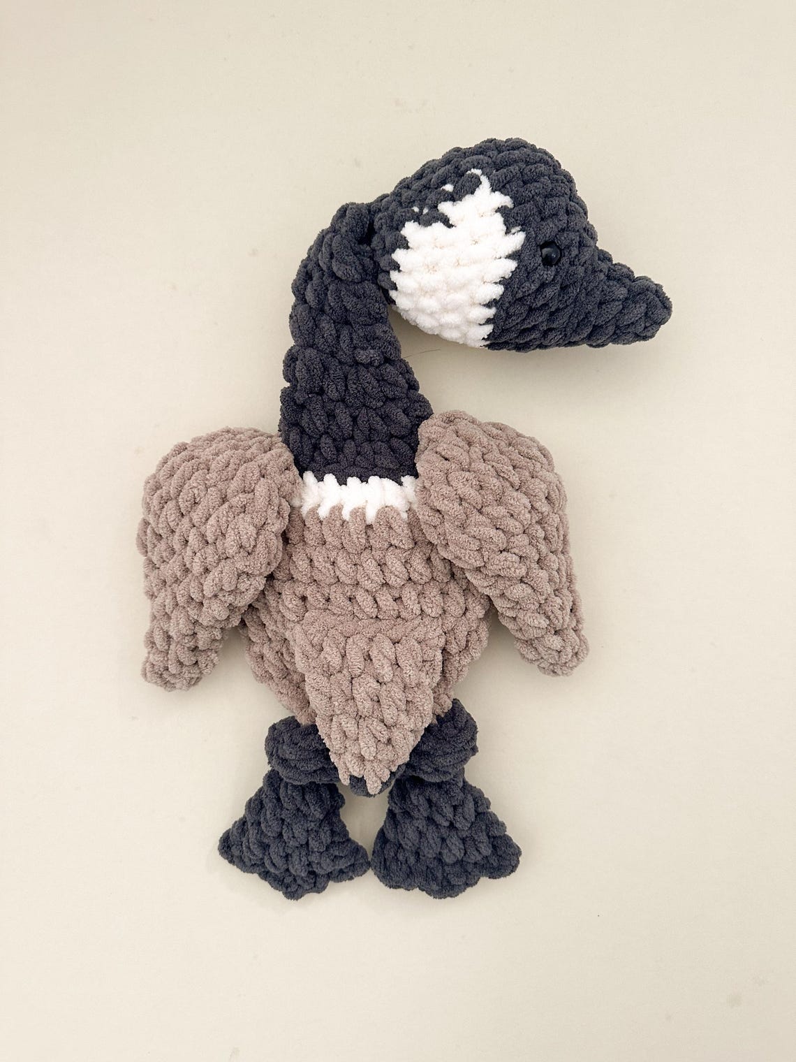 Crocheted Canadian Goose Lovey: Handmade Chenille Baby Toy - Etsy