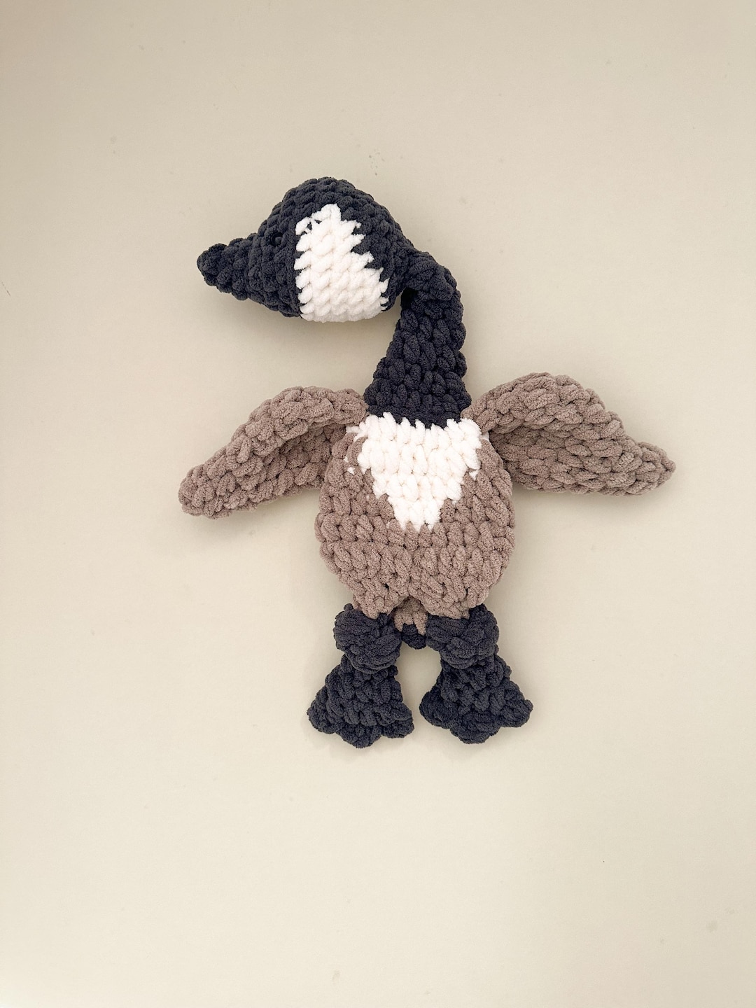 Crocheted Canadian Goose Lovey: Handmade Chenille Baby Toy - Etsy
