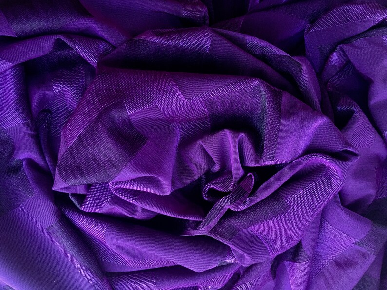 Tactel Fabric With Designs Available in Purple or Rust Splash | Etsy