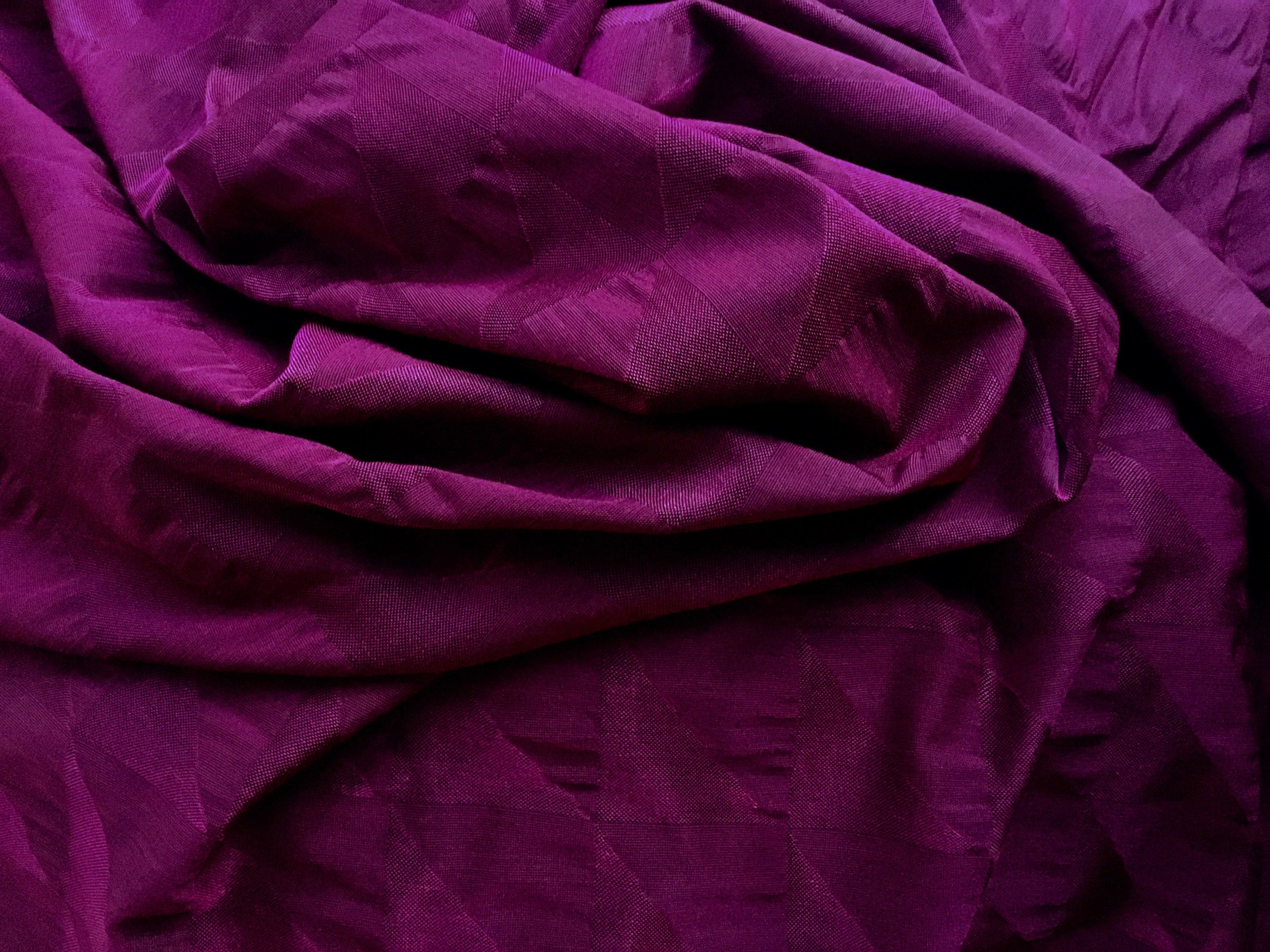 Tactel Fabric With Designs Available in Purple or Rust Splash | Etsy