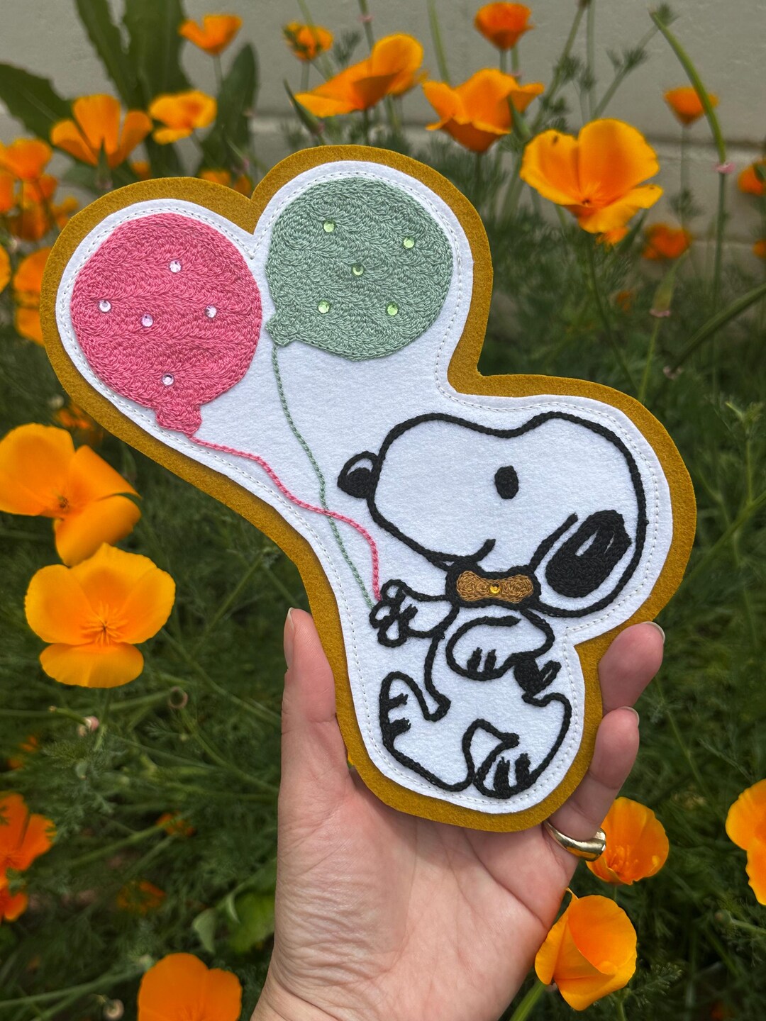 Snoopy With Balloons Chainstitch Patch - Etsy
