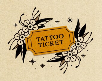 Tattoo Ticket - Etsy