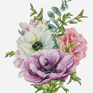 Anemone - Cross Stitch Kit B7017 by Luca-s - Etsy